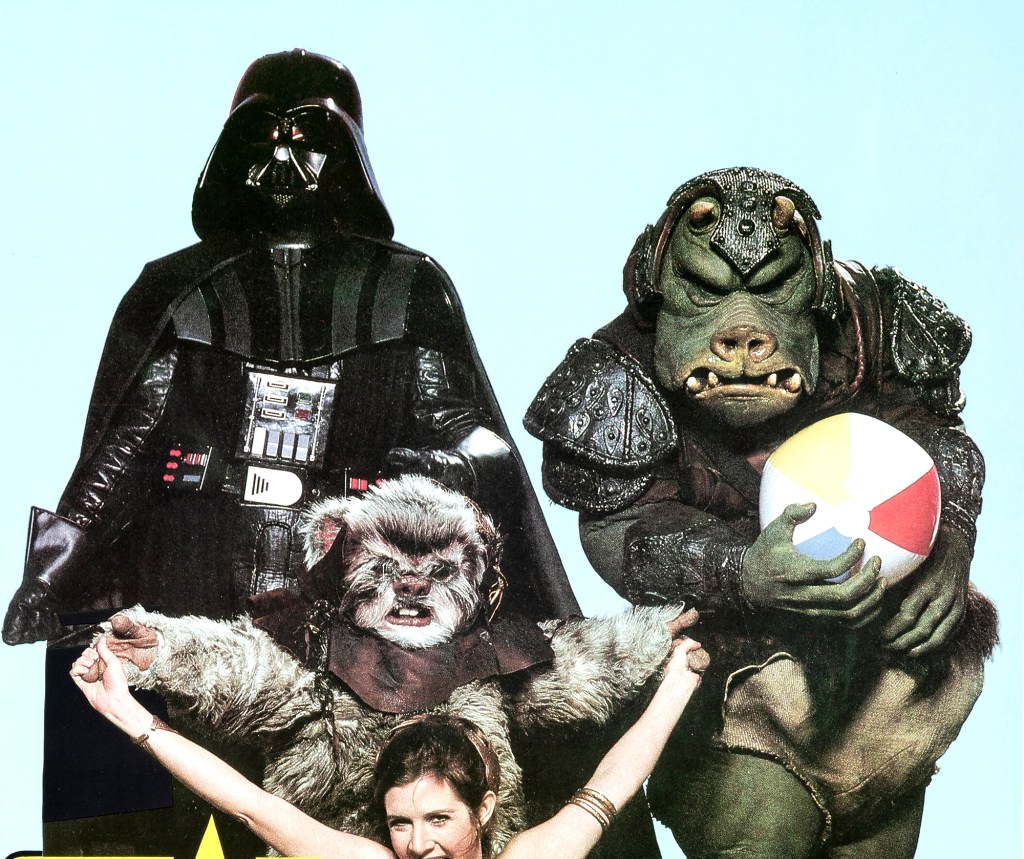 Princess Leia Darth Vader Beach Party ROJ Art Poster 24"x36" 24x36 ...